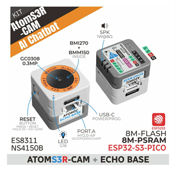 AtomS3R-AI & AtomS3R-CAM Chatbots - M5Stack | Mouser